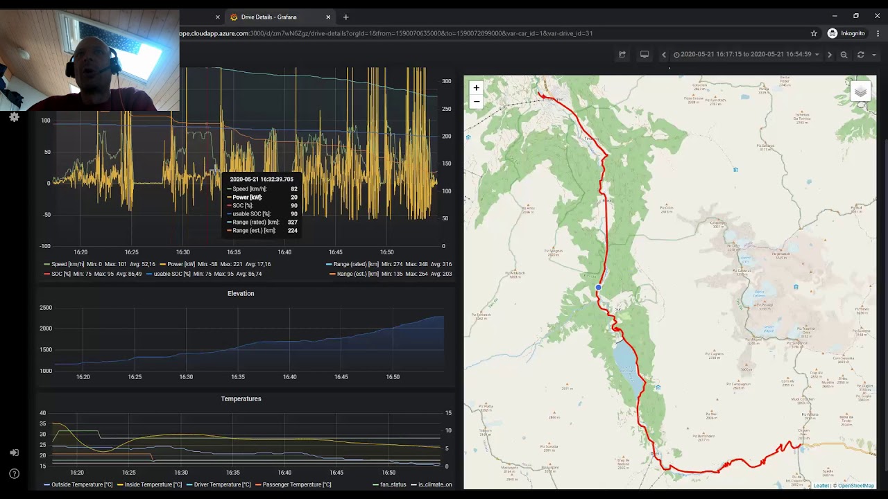 TeslaMate "Tesla Logger" Dashboards und was man so an Daten sehen kann ...