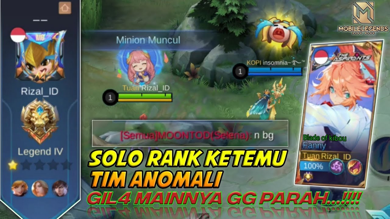 HOKI..!! SOLO RANK DI LEGEND KETEMU TIM ANOMALI | Keren Mainya Gak ...