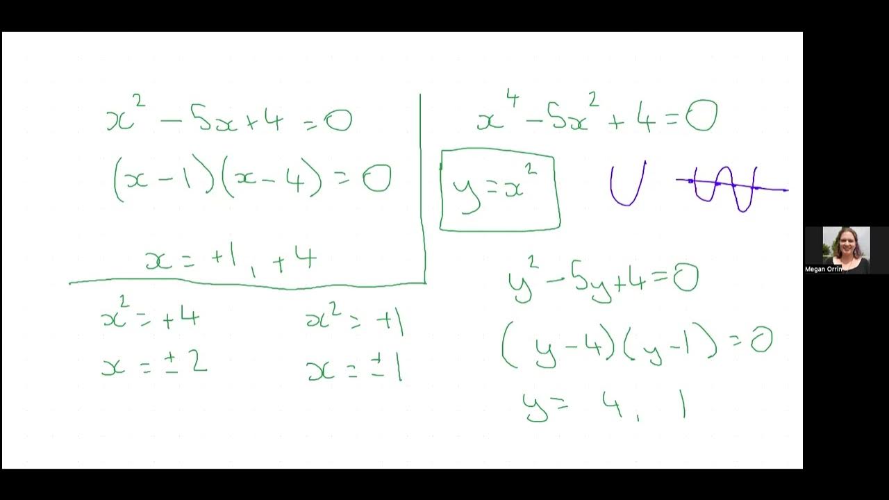 Solving Quadratics Using Substitution - YouTube