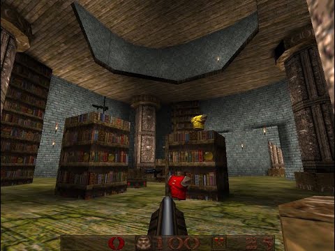 Castle Library - Quake Deathmatch Map - YouTube