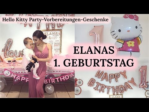ELANAS 1. GEBURTSTAG I HELLO KITTY PARTY - VORBEREITUNGEN - GESCHENKE I Sevins Wonderland