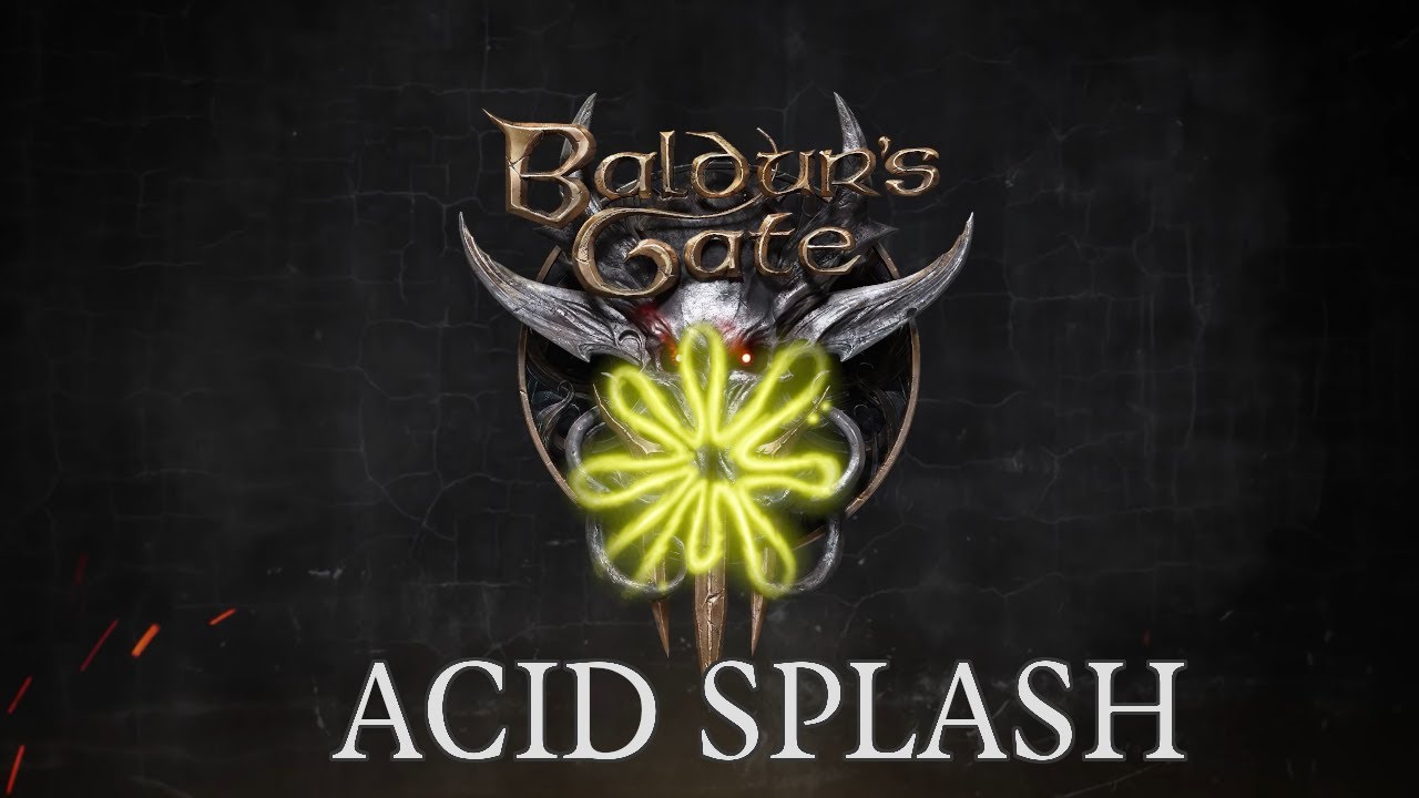 Baldur's Gate 3 EA Acid Splash SPELL FACTS #shorts - YouTube