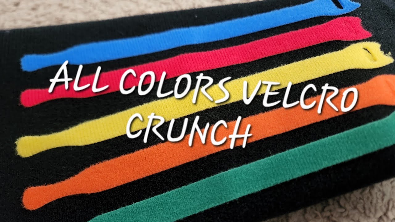 Velcro Crunch 122 All Colors Velcro Crunch ASMR - YouTube