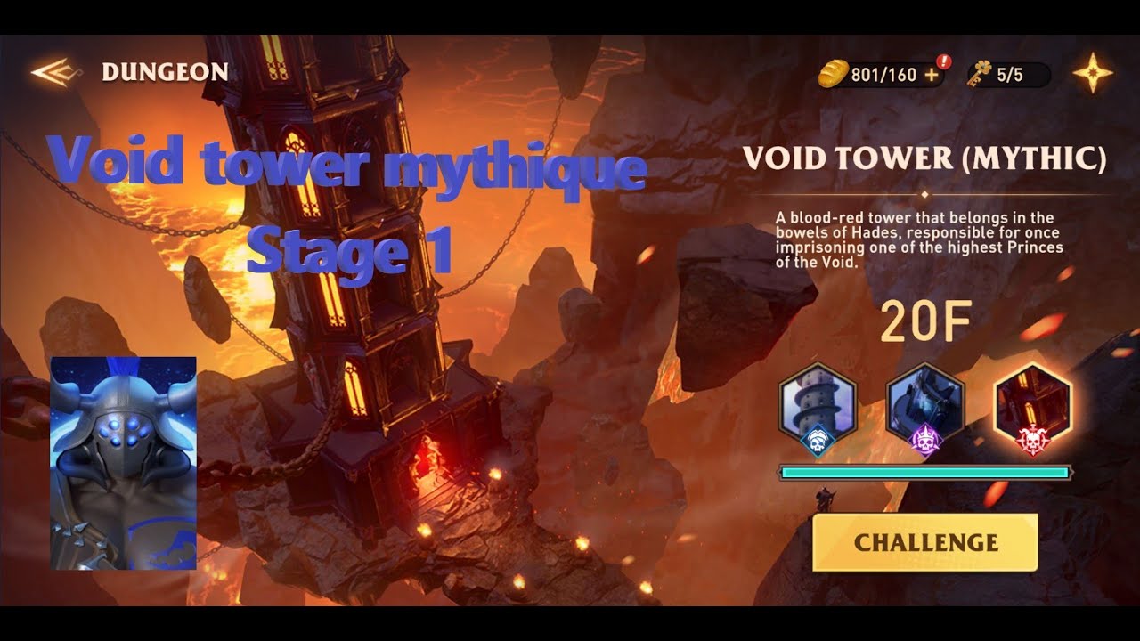 Awaken chaos era : Void tower mythique stage 1 - YouTube