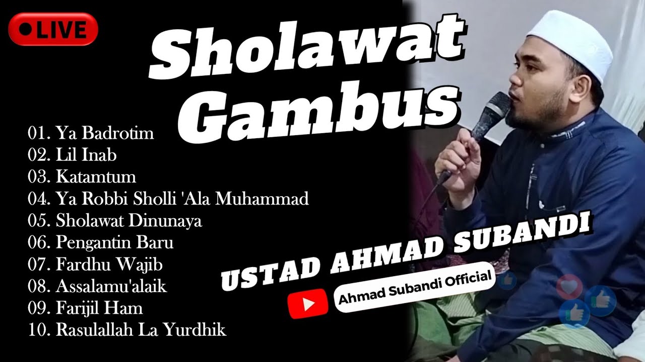 🔴 LIVE ! Sholawat Gambus - Ustad Ahmad Subandi (Ustad Uban) - YouTube