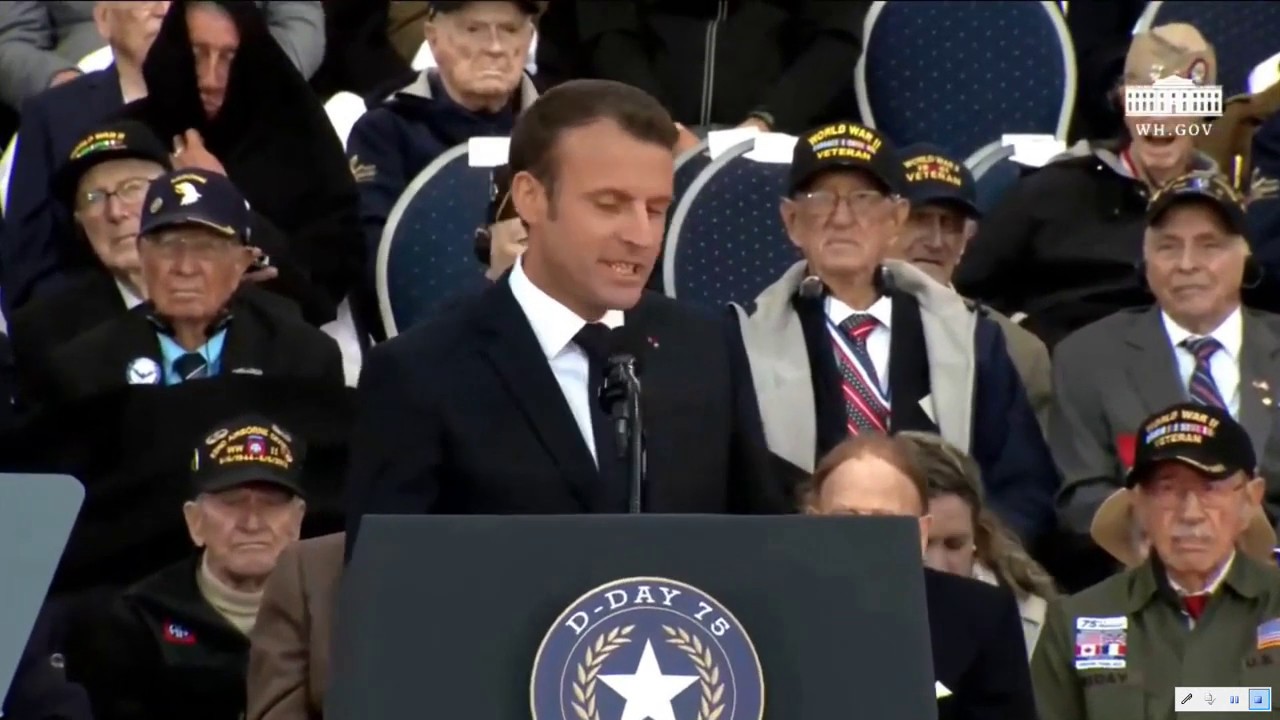 President Macron Speech on 75th D-Day Anniversary. - YouTube