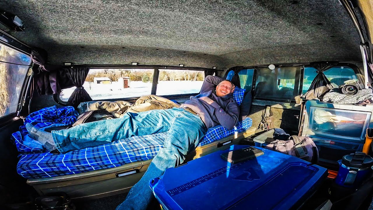 Snow Camping - Cops & Closed Campgrounds - YouTube
