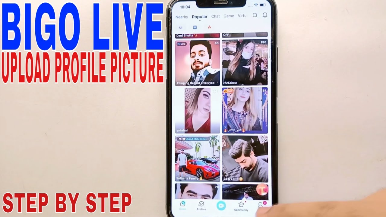 How To Upload A Profile Picture On Bigo Live 🔴 - YouTube
