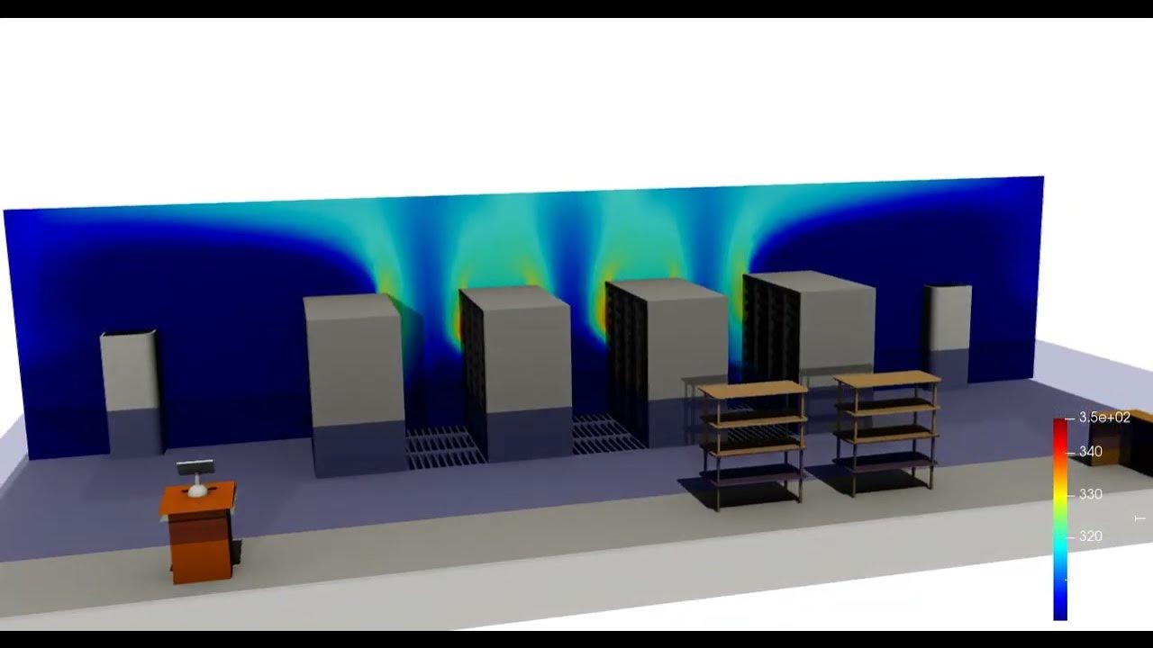 Data Center Simulation Openfoam Youtube
