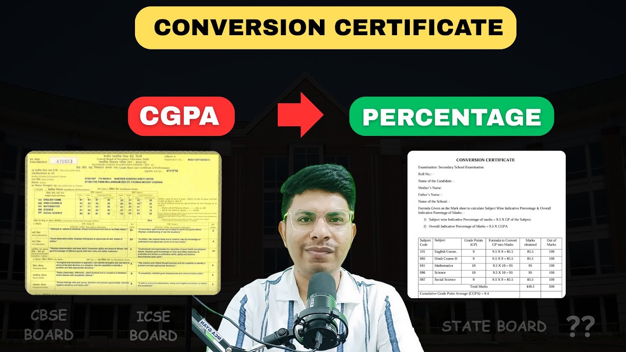 CGPA to Percentage Conversion Certificate for Maharashtra Admission ...