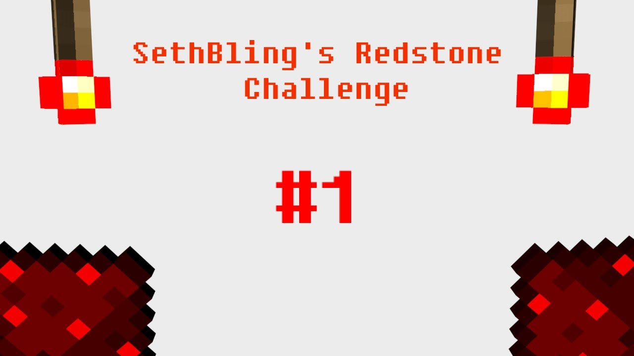 SethBling's Redstone Challenge - #1 - YouTube