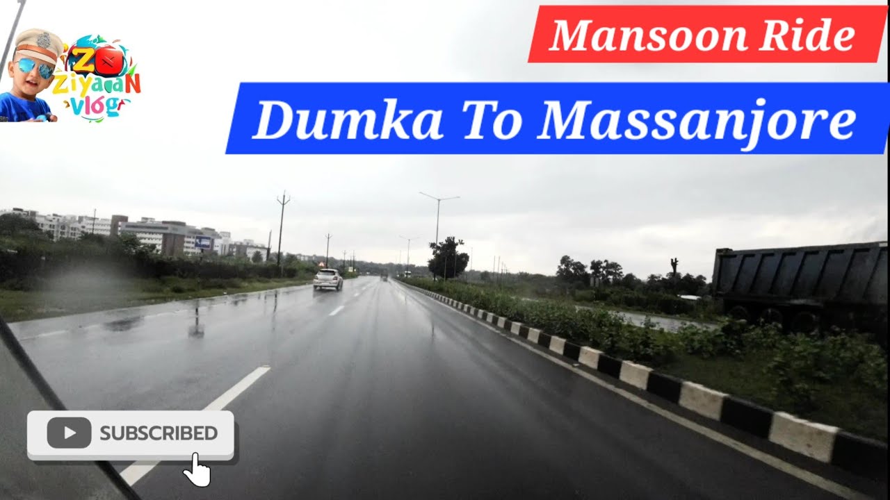 Monsoon Ride on Royal Enfield Meteor 350 | Dumka to Massanjore | Green ...