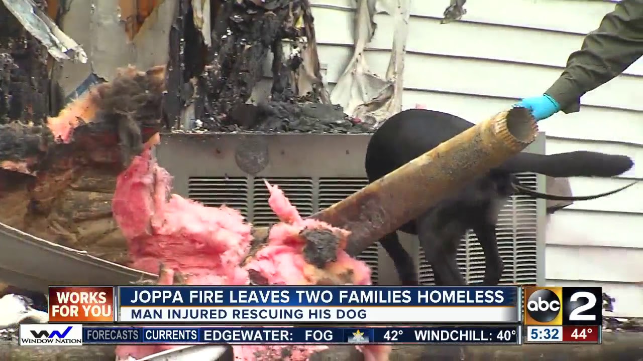 Man treated for smoke-inhalation and burns after house fire - YouTube