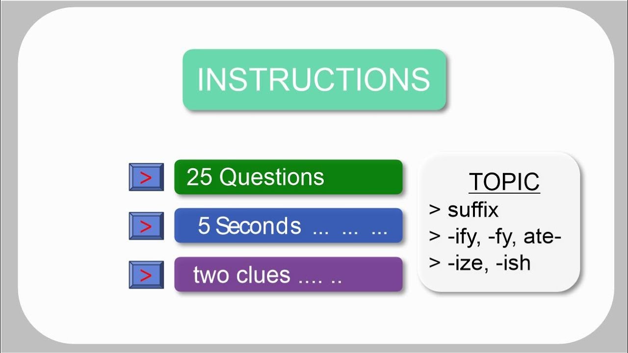 Suffixes for making verbs_-ify, -fy, -ate, -ize, -ish - YouTube