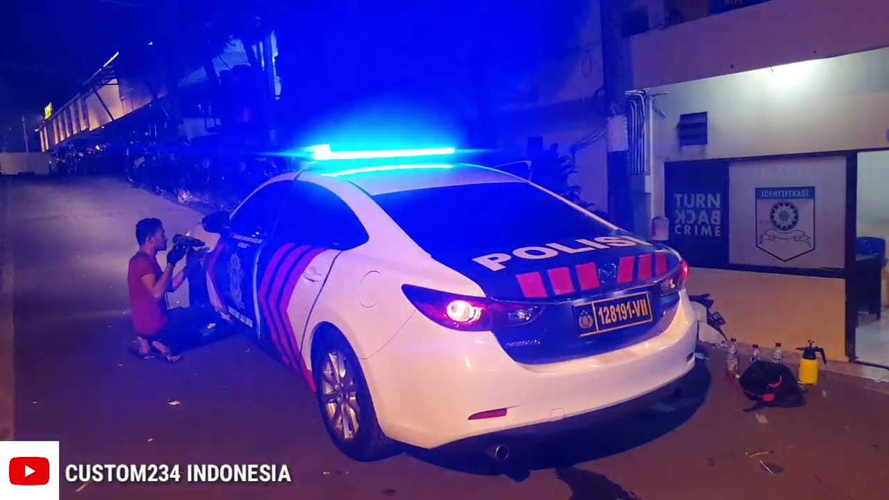 Instalasi Mazda 6 Patwal Polres Depok Lightbar Vama 8401 Sirine Senken ...