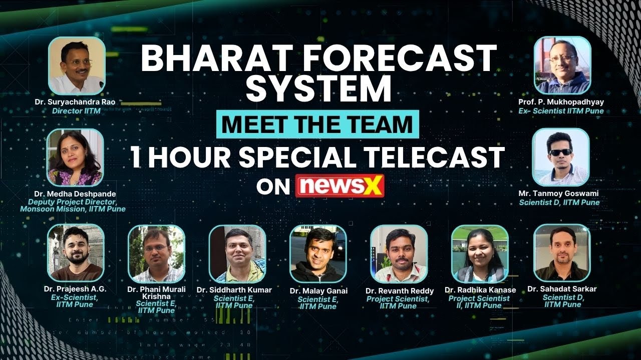 NewsX Exclusive: Bharat Forecast System Team | Scientists ...