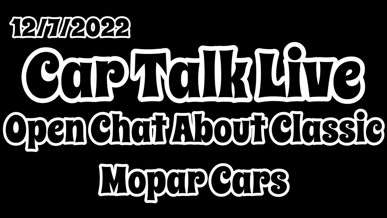 12/7/2022 Car Talk Live - YouTube