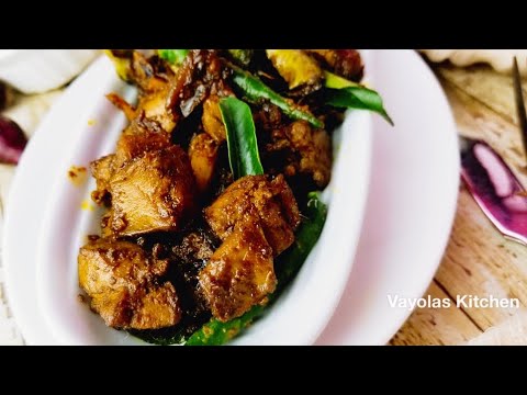 LIVER FRY KERALA STYLE | MUTTON LIVER ROAST | LIVER FRY | LIVER ROAST ...