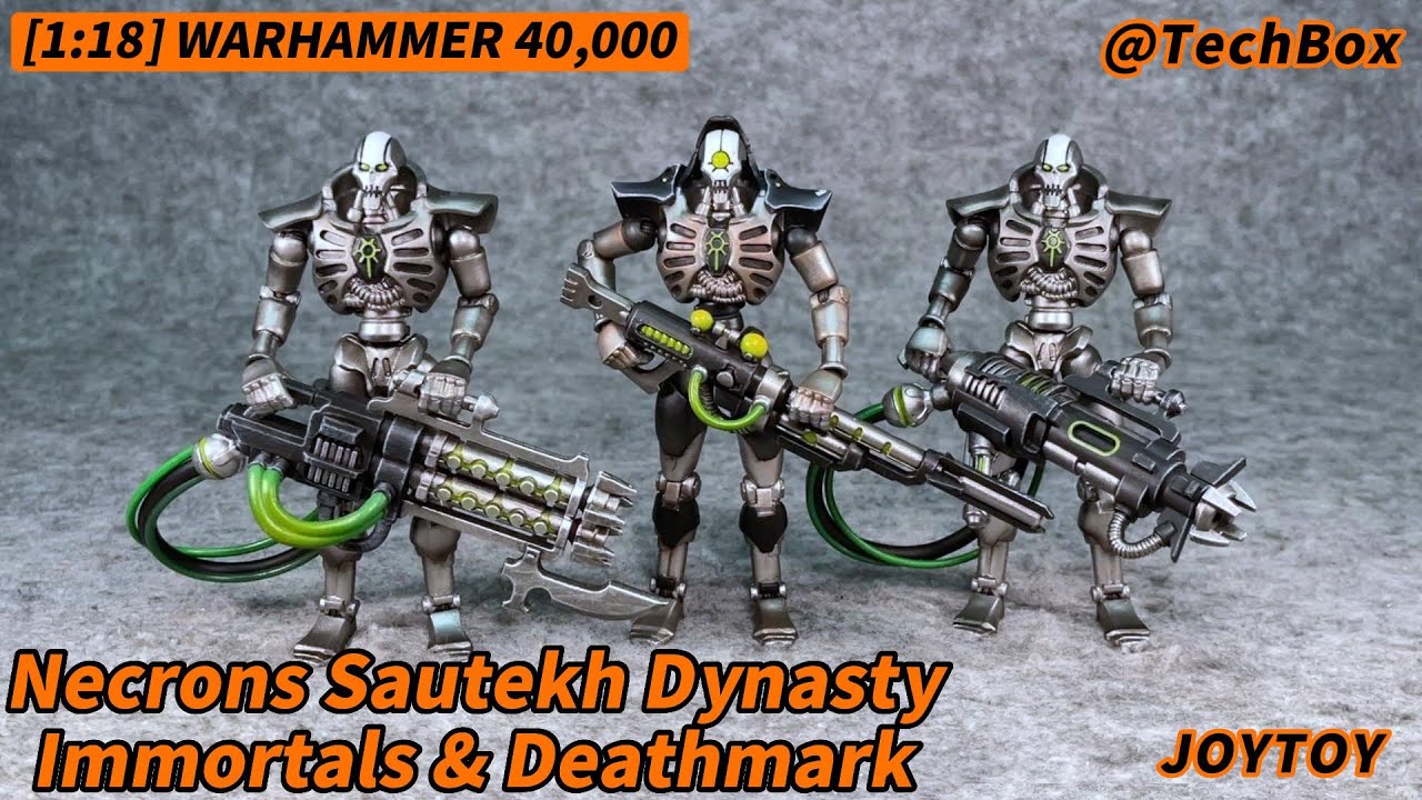 Joytoy Warhammer 40K, Necrons Sautekh Dynasty Immortals & Deathmark, 1/ ...