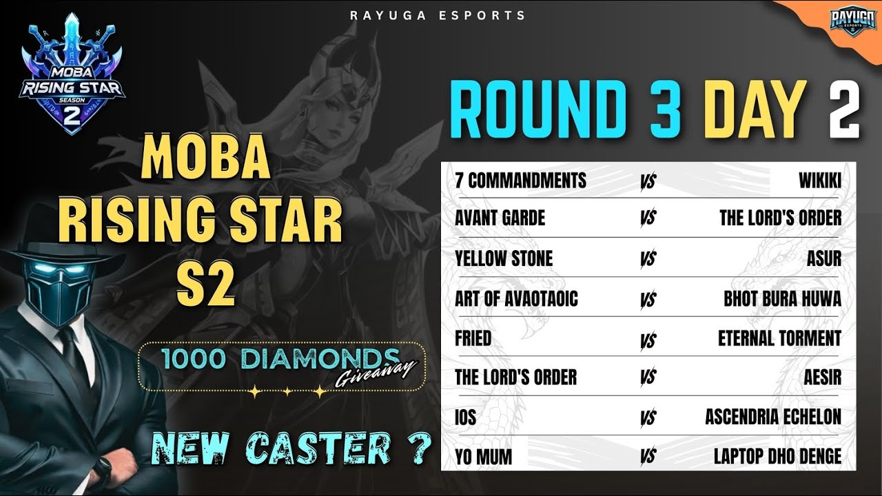 🔴 [LIVE NOW] MOBA RISING STAR S2 |ROUND 3 DAY-2 - YouTube