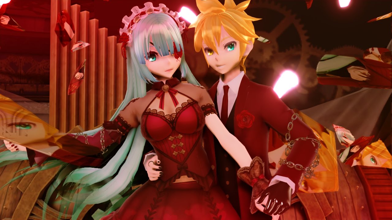 【MMD PV +Motion DL】Ghost Rule(Crusher Remix) - Hatsune Miku ・Kagamine ...