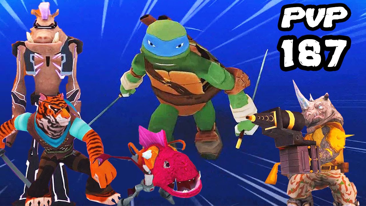 TMNT Legends PVP 187 (Leonardo Legend, Tiger Claw, Fishface, Bebop ...