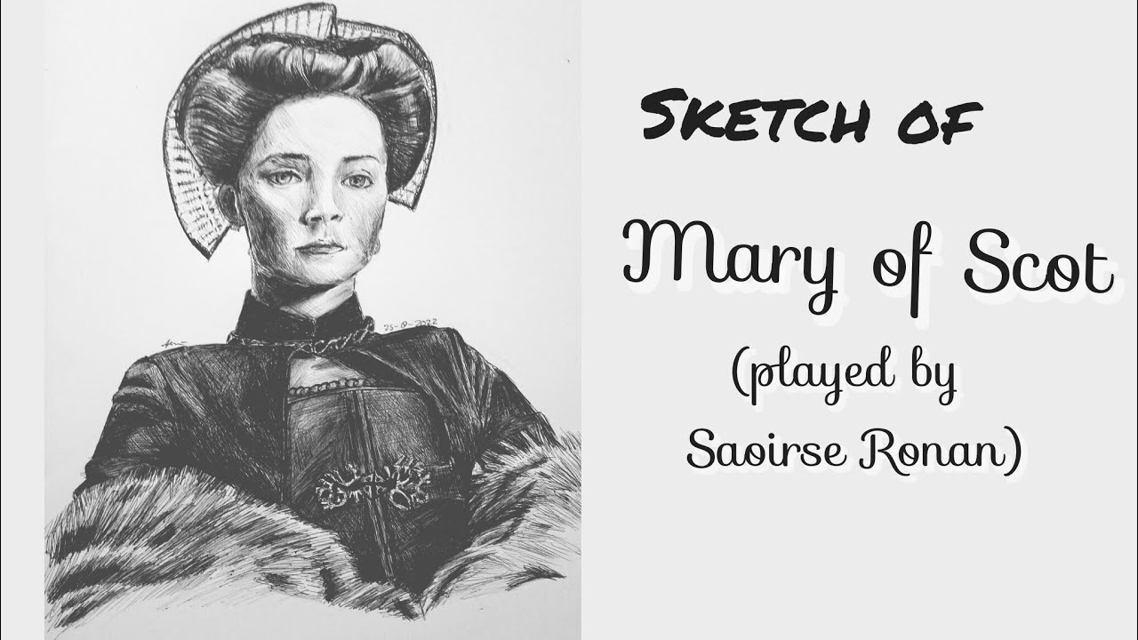 sketch and draw of Mary Queen of Scots (by kerrin winona) | How to draw ...