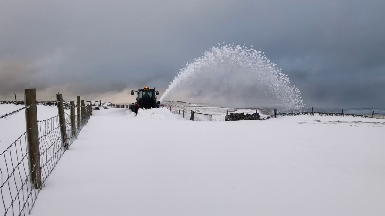 Snow Blower, Fleet Moss, Snow Plough, North Yorkshire - YouTube