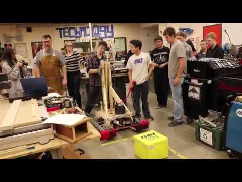 Stealth Panther Robotics 6424 halfway build season Power Up FRC - YouTube