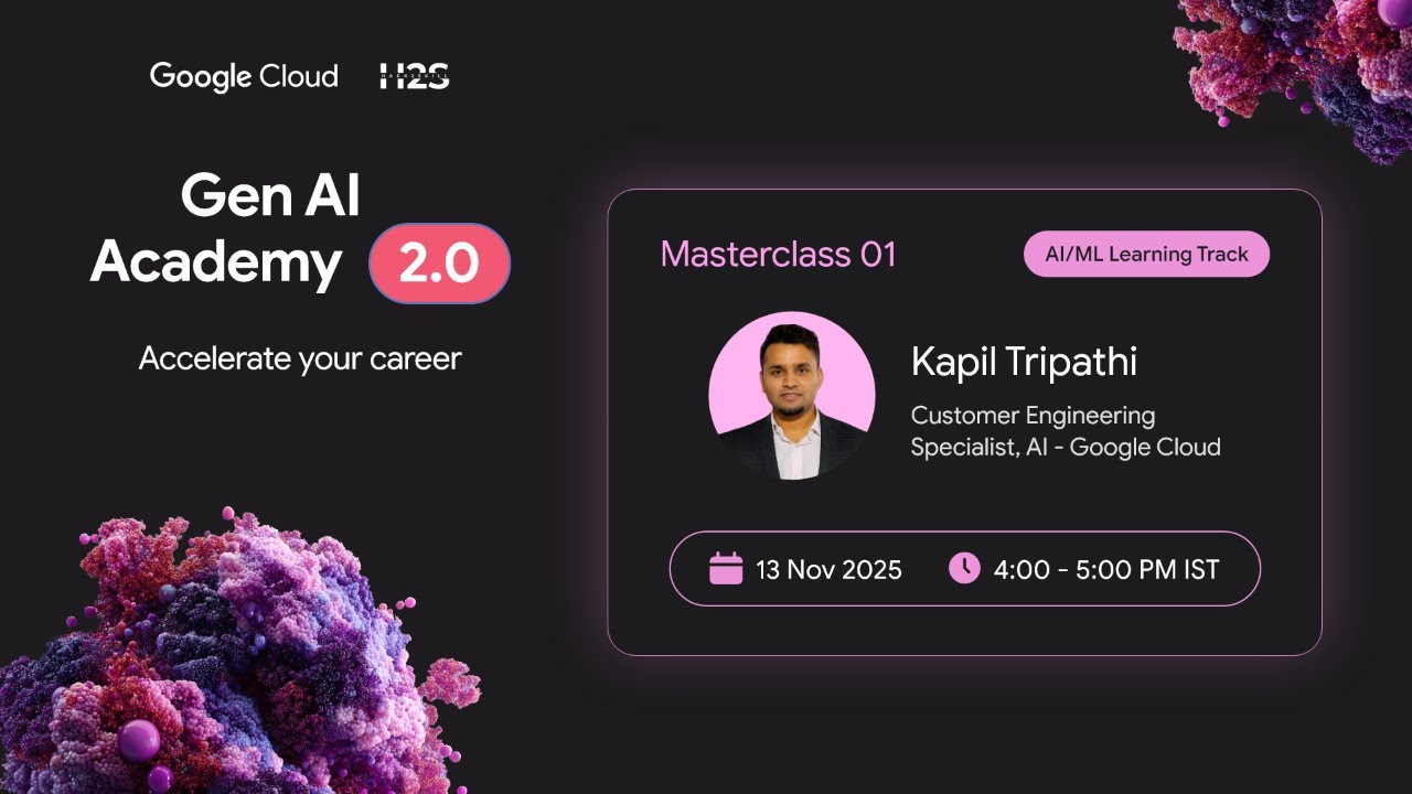 Masterclass 01 of Gen AI Academy 2.0 - YouTube