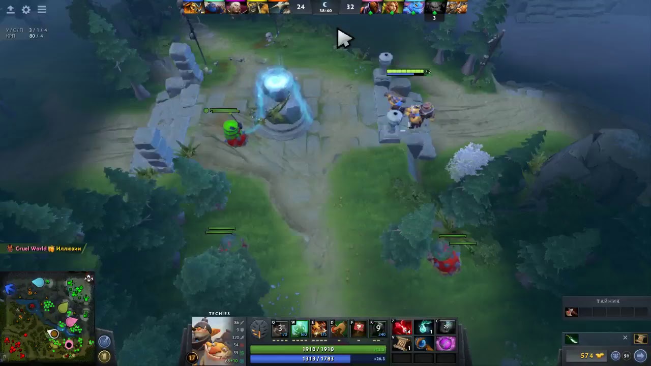 A live broadcast | DotA 2 Techies Full Ranked Match - YouTube