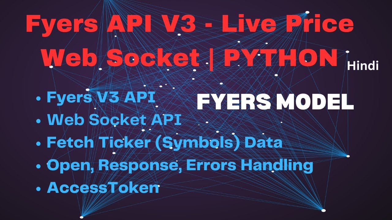 How To Fetch Real Time Ticker Data Using Fyers Web Socket V3 Api In 5595