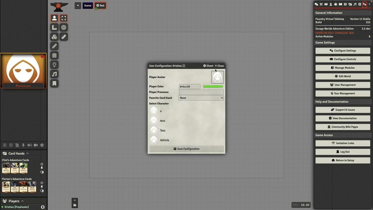 Card Hands List + SWADE's Favorite Cards Hand in Foundry VTT - YouTube