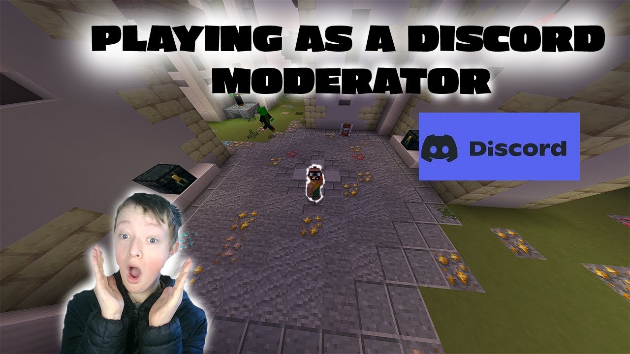 PLAYING MINECRAFT SERVERS WITH A DISCORD MOD SKIN! - YouTube