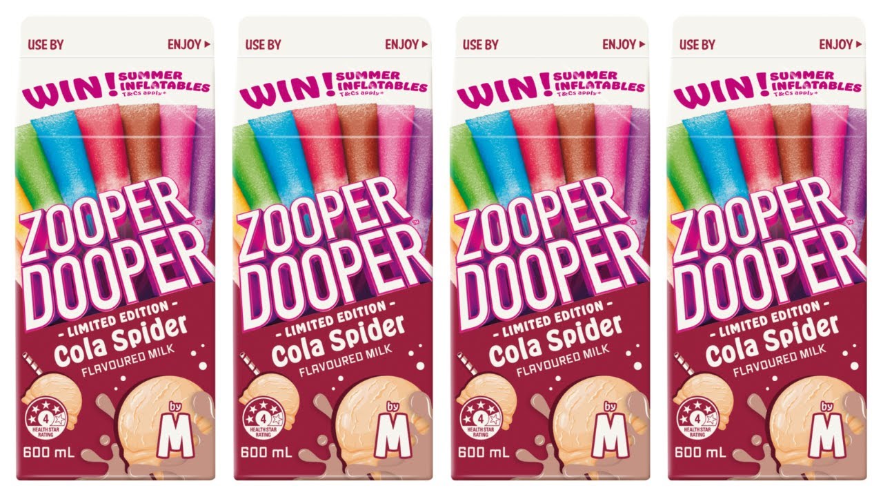 Checkout Basket Zooper Dooper Cola Spider Flavoured Milk - YouTube
