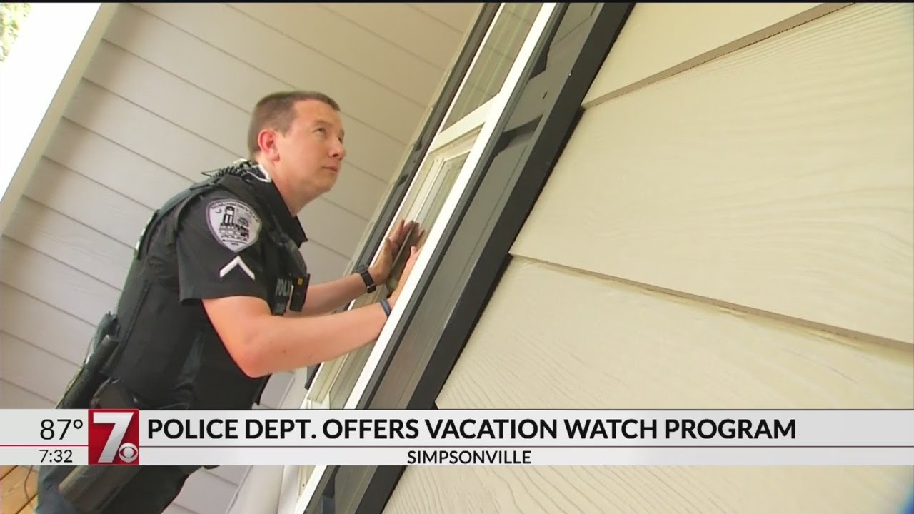 Police department offers vacation watch program - YouTube