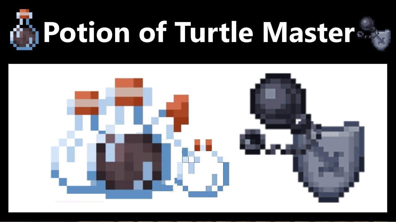 How to Make a Potion of Turtule Master in Minecraft - YouTube