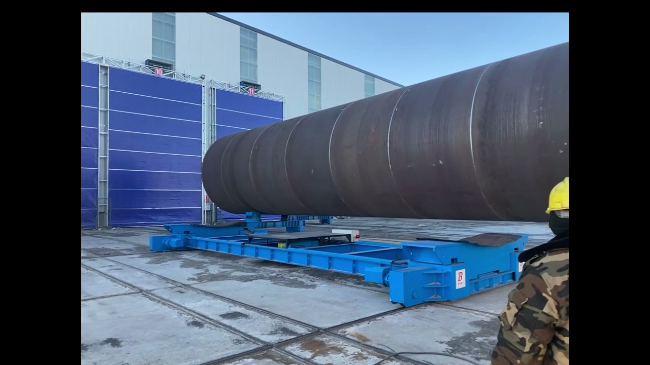 NO.1 Wind turbine tower fabrication - YouTube