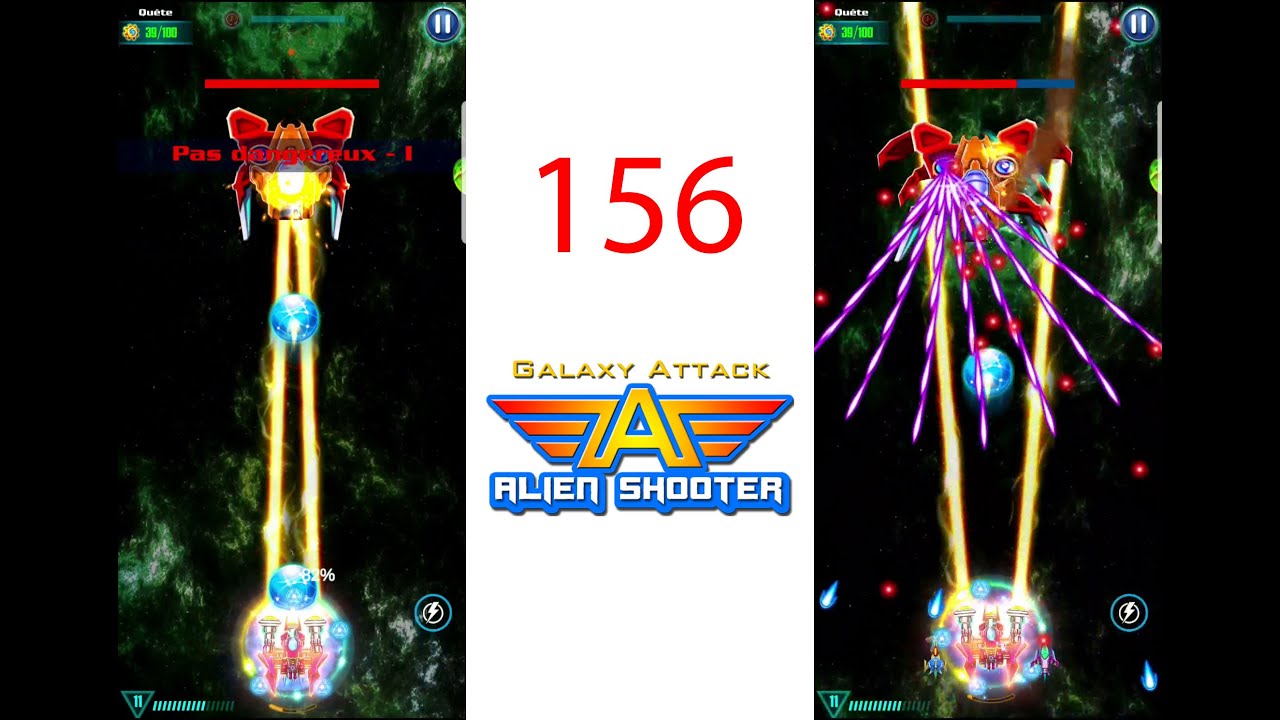 GALAXY ATTACK ALIEN SHOOTER [156 WALKTHROUGH] Best Space Arcade & Rocket Game - YouTube
