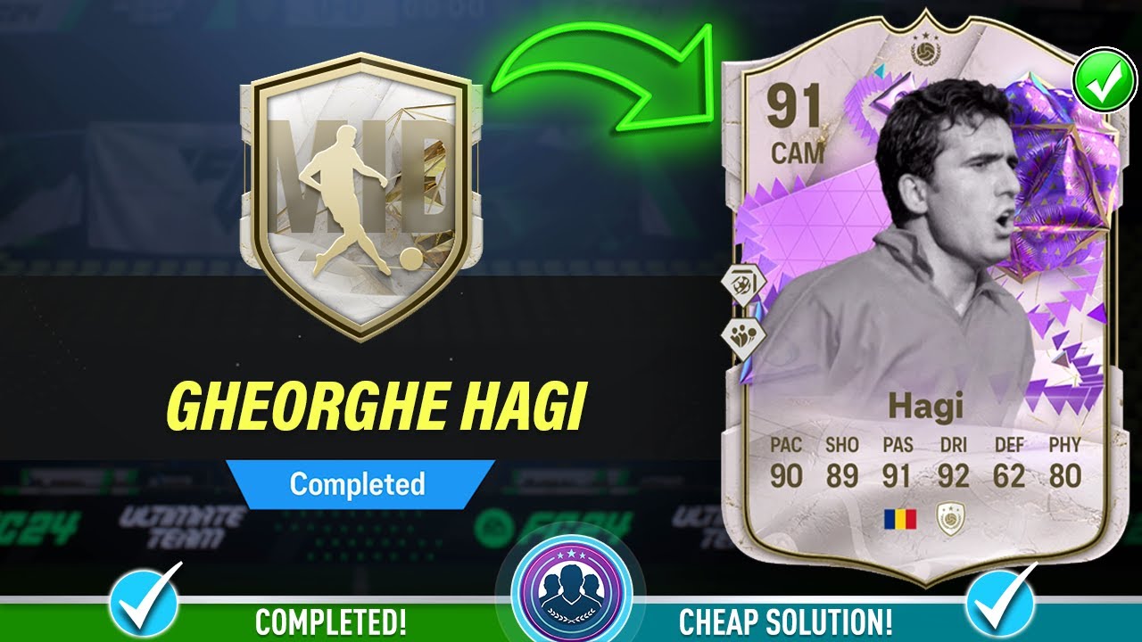 91 Ultimate Birthday Icon Gheorghe Hagi SBC Completed - Cheap Solution ...