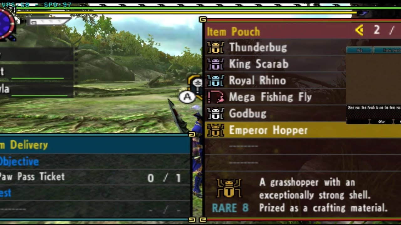 monster hunter xx how to get emperor hopper - YouTube