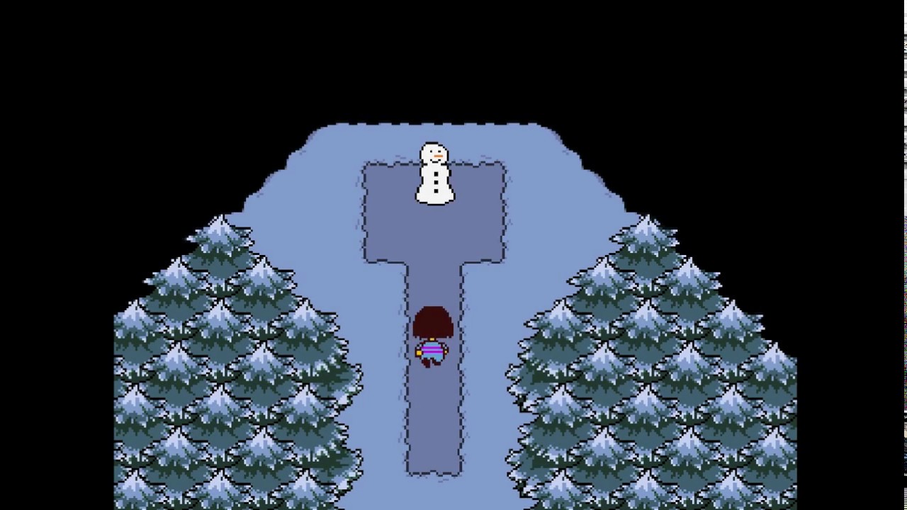 Undertale Pacifist Route - Eating the Snowman Piece in front of the ...