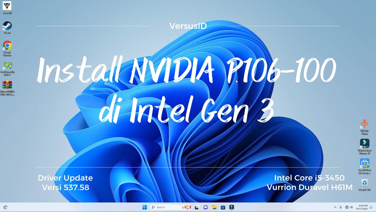 Install NVIDIA P106-100 di Intel Gen 3 dan Driver Update Versi 537.58 ...