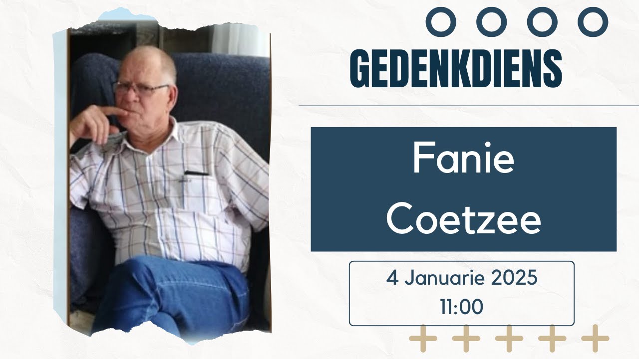 Gedenkdiens vir Fanie Coetzee - YouTube