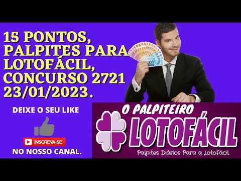 Lotofácil 2721 - Lotofácil Concurso 2721 - Jogos Prontos.