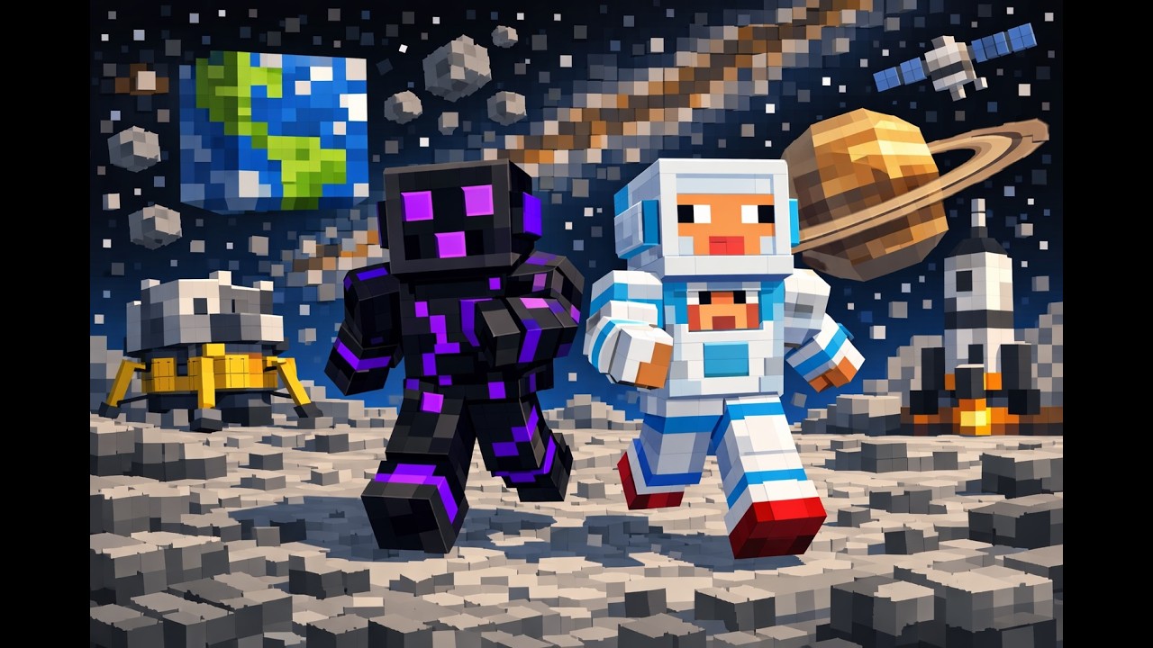 Minecraft, aber als ASTRONAUT!? mit @projekt_mc (+CommandBlock Tutorial ...