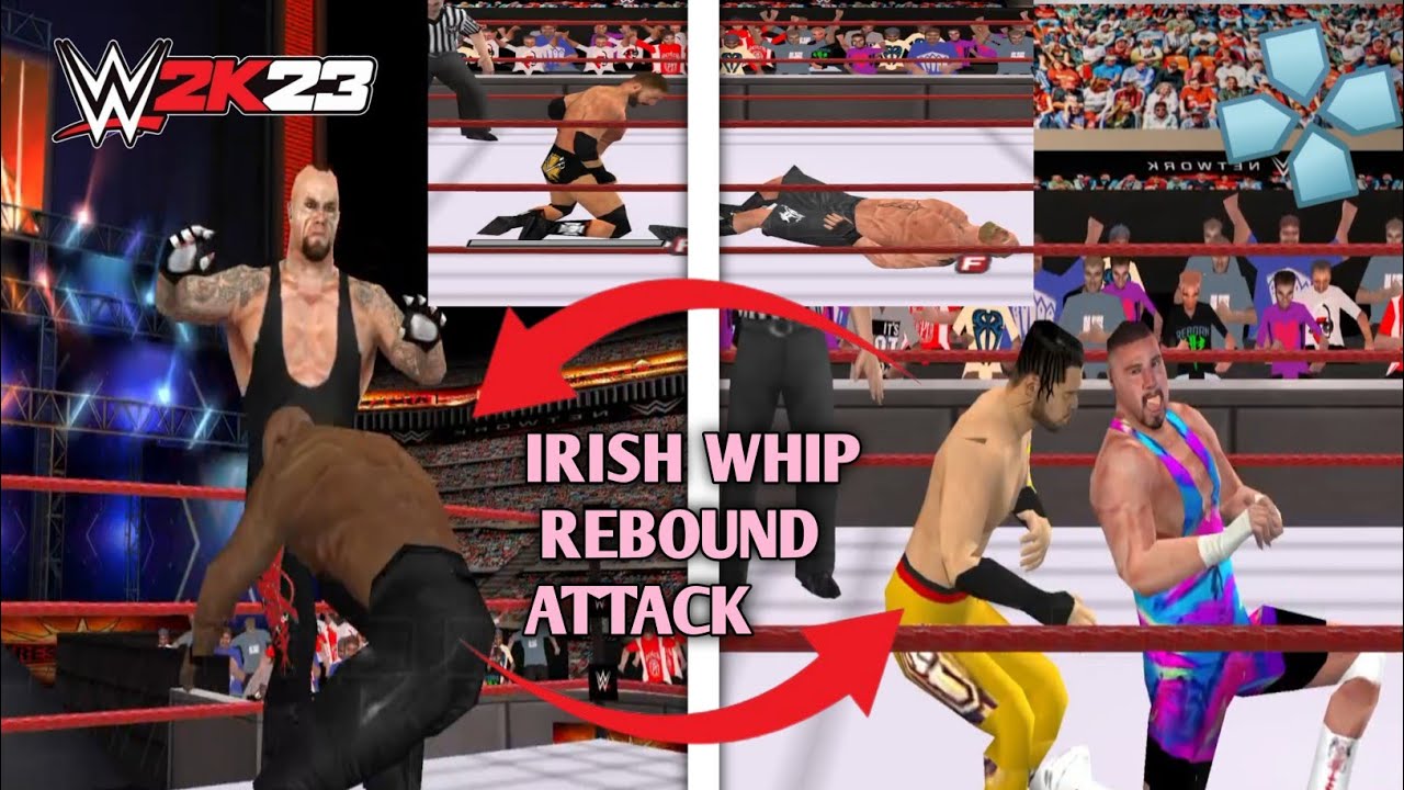 40 Coolest Irish Whip Rebound Moves In Wwe2k23 ppsspp - YouTube