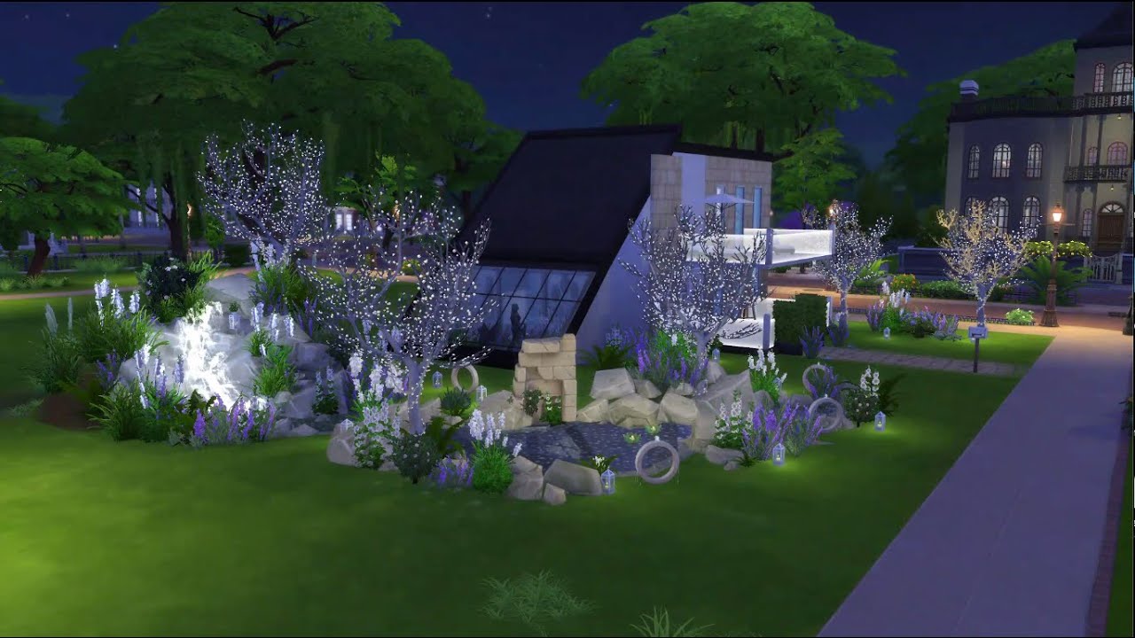 LA CASA CON CASCADA! EN SIMS 4! SUSCRIBETE! - YouTube