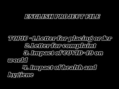 English project file // class 11 //#file #project - YouTube
