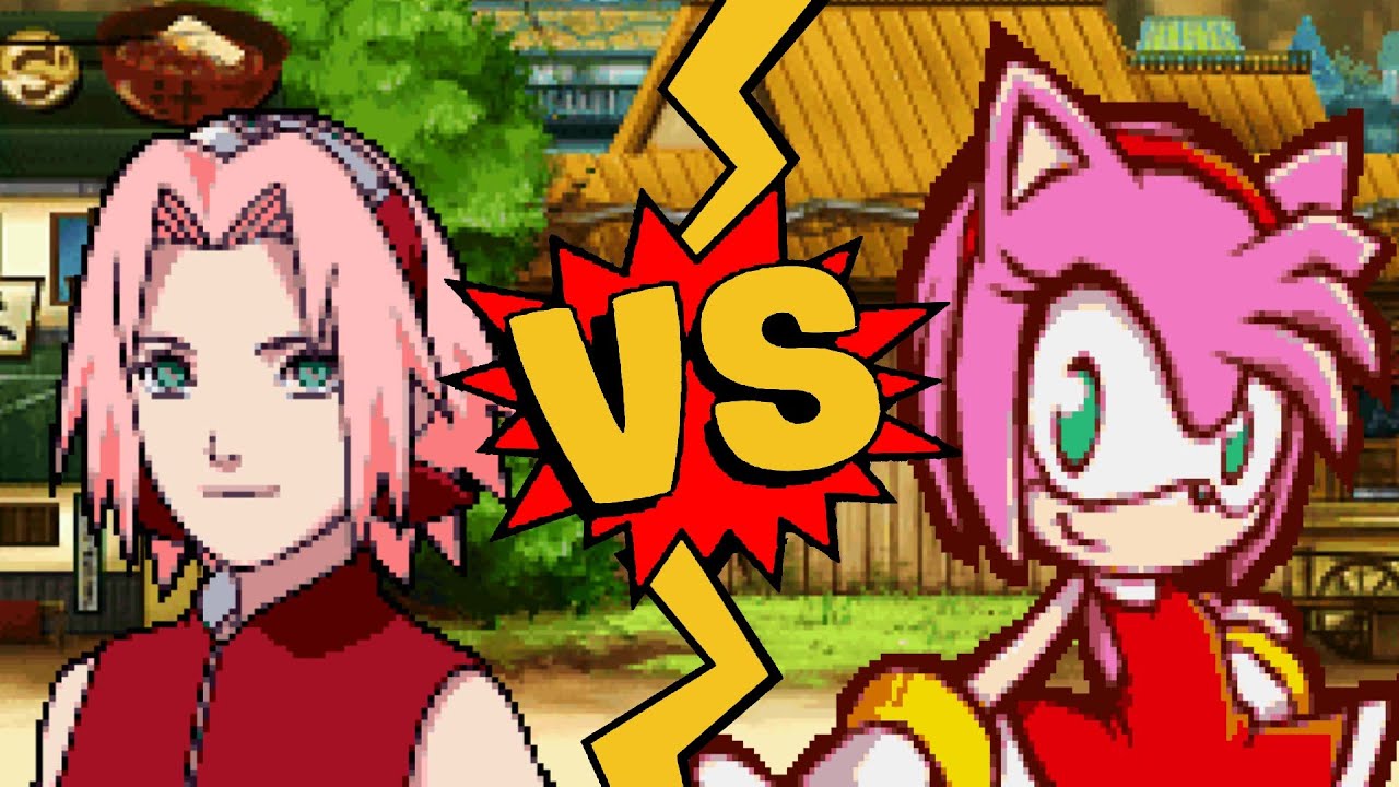 M.U.G.E.N Battles | Sakura Haruno vs Amy Rose | Naruto Shippuden vs ...
